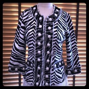 berek | Jackets & Coats | Berek Black And White Button Up Jacket | Poshmark